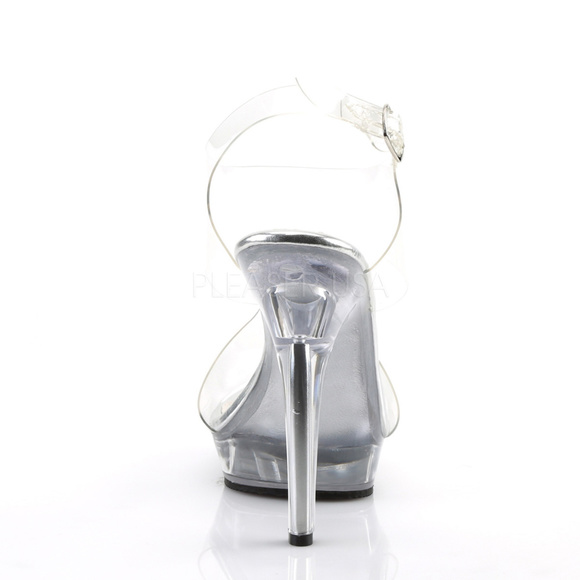 Shoes | Platform Cutout Clear High Heel Shoes | Poshmark